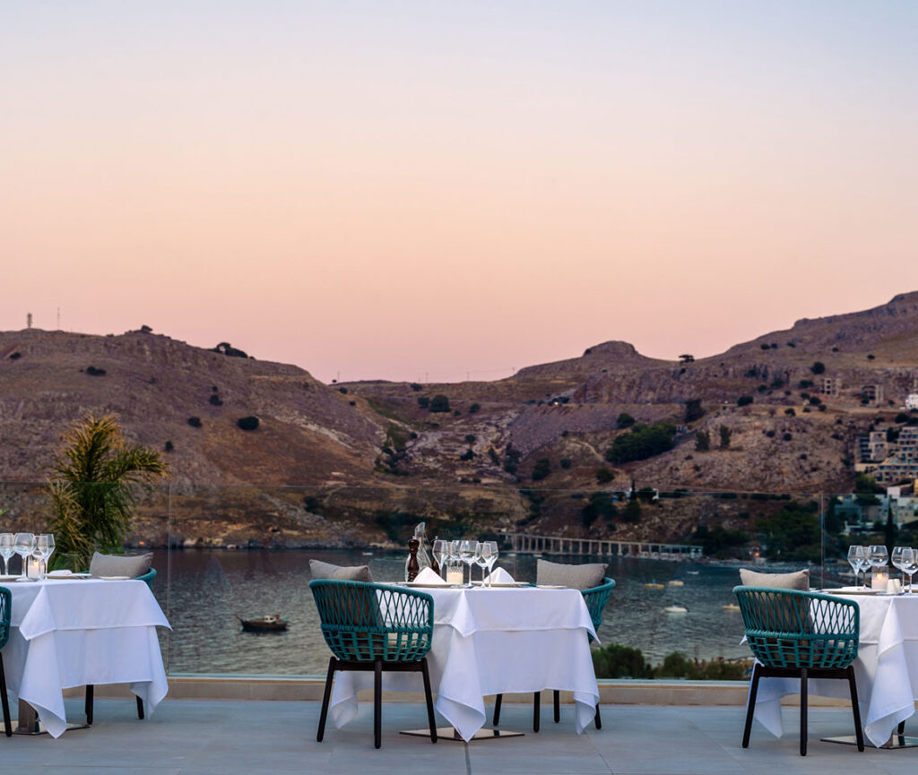 Restaurants & Bars | Lindos Grand Resort & Spa – Adults Only