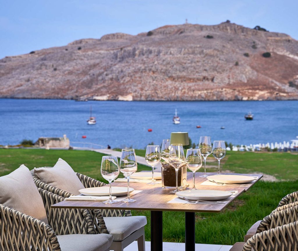 Restaurants & Bars | Lindos Grand Resort & Spa – Adults Only